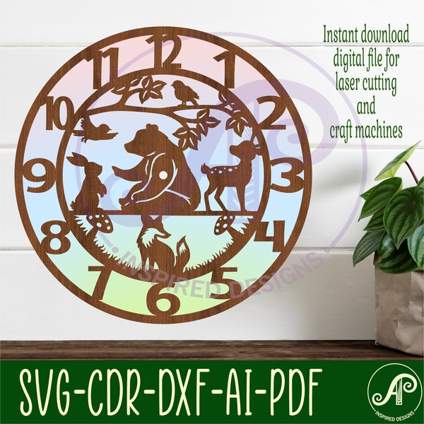 Animal Clock - Etsy