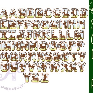 Horse Letters Alphabet Set: Layered SVG Vector Files (digital Download ...