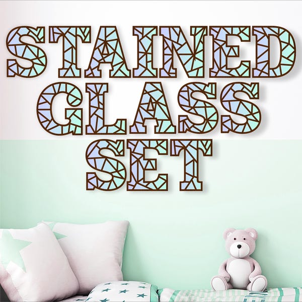 Stained Glass Letters - Etsy