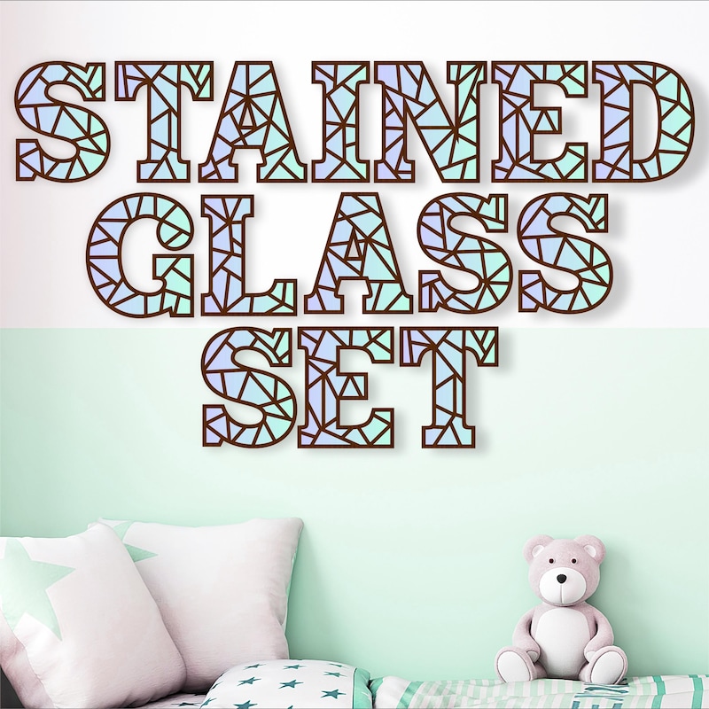 Stained Glass Letters - Etsy