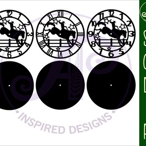 Rodeo Wall Clock Laser Cut Files, SVG File. Vector File Ai, Cdr, Dxf ...