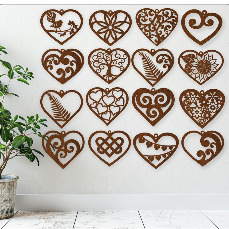 Laser Cut Hearts - Etsy