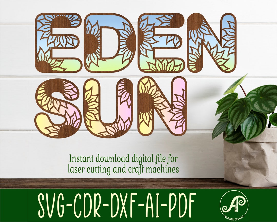 Sunflower Alphabet Set. 44 Letters SVG Vector File Ai Cdr - Etsy