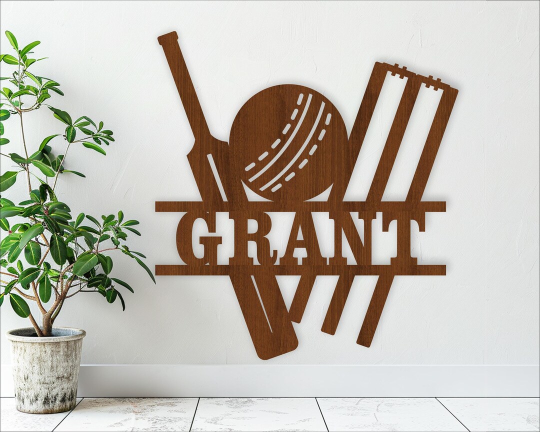 Cricket Name Sign SVG Laser Cut Template: Wall Hanger (digital Download ...