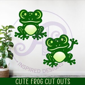 Frog Cut Out: Layered SVG Laser Cut File (digital Download) - Etsy