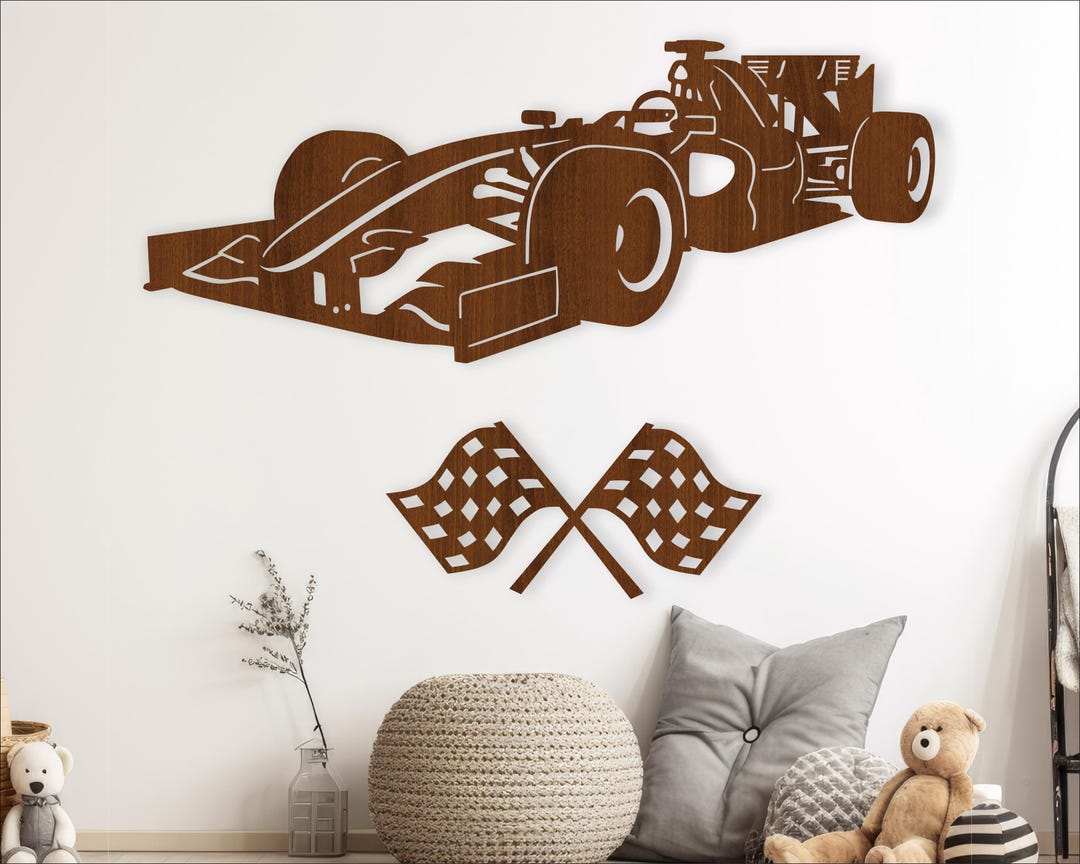 Race Cars Wall Art, SVG File. Vector File Ai, Cdr, Dxf Instant Download ...