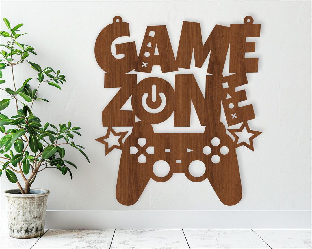 Game Zone Sign, SVG File. Vector File Ai, Cdr, Dxf Instant Download ...