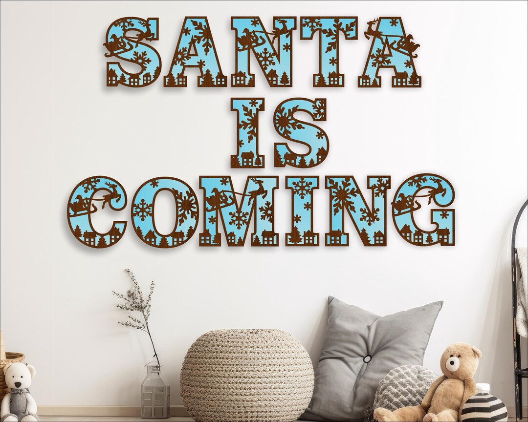 Christmas Alphabet Letters Set. 2 Layer Letters. 58 Letter Options SVG ...