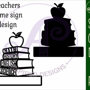 Teachers Name Sign, SVG, Classroom Name Wall Sign, Laser Cut Template ...