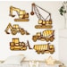 Construction Vehicles Laser Cut File Shapes. 6 Two Layer Vector Files ...