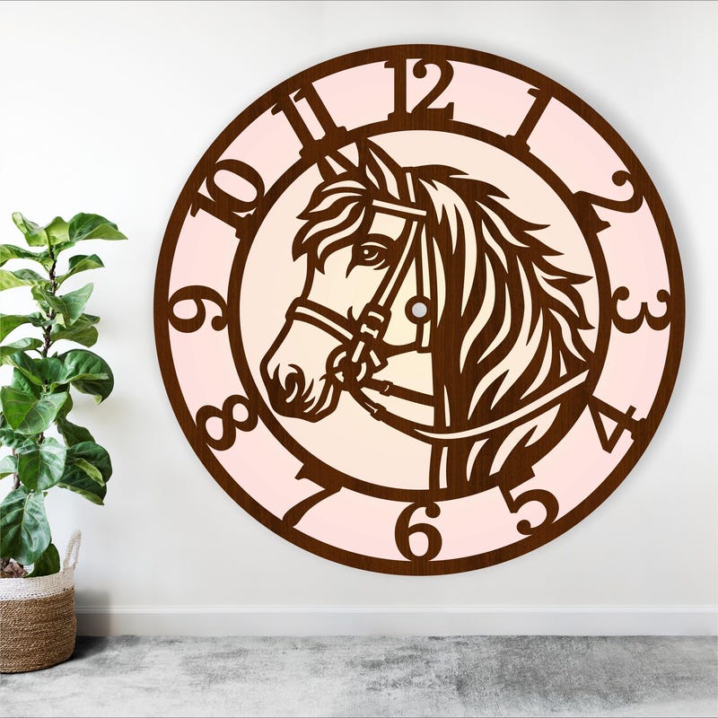 Horse Clock - Etsy
