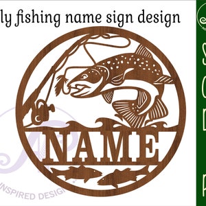 Fly Fishing Sign, SVG, Nature Themed Door or Wall Hanger, Laser Cut ...