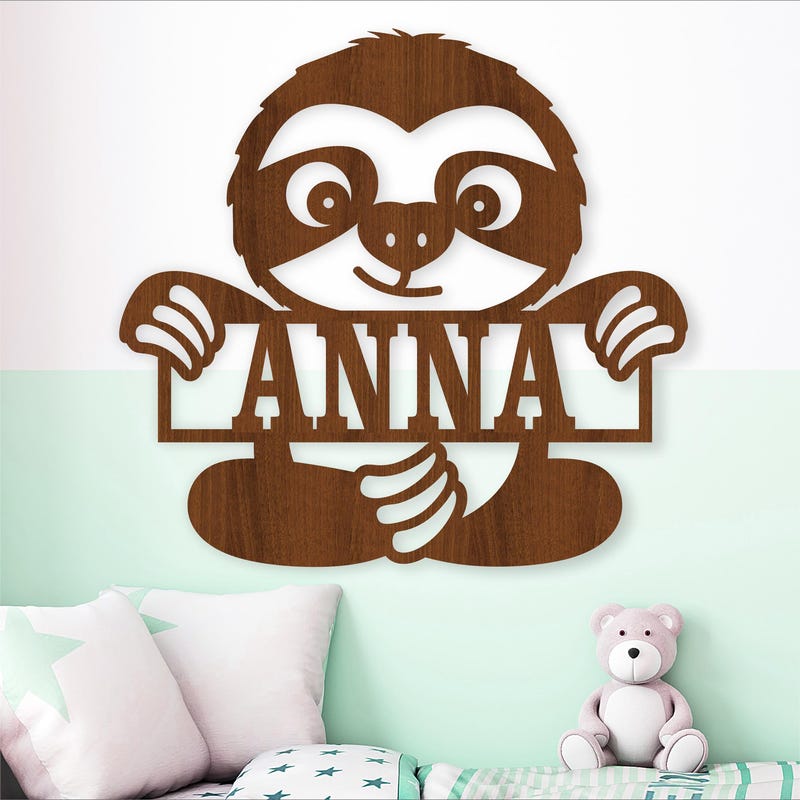 Laser Cut Sloth - Etsy