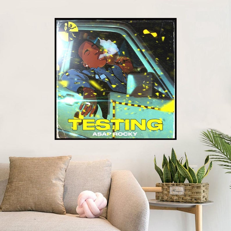 ASAP Rocky Testing Music Album Cover Music Poster Wall Art | Etsy