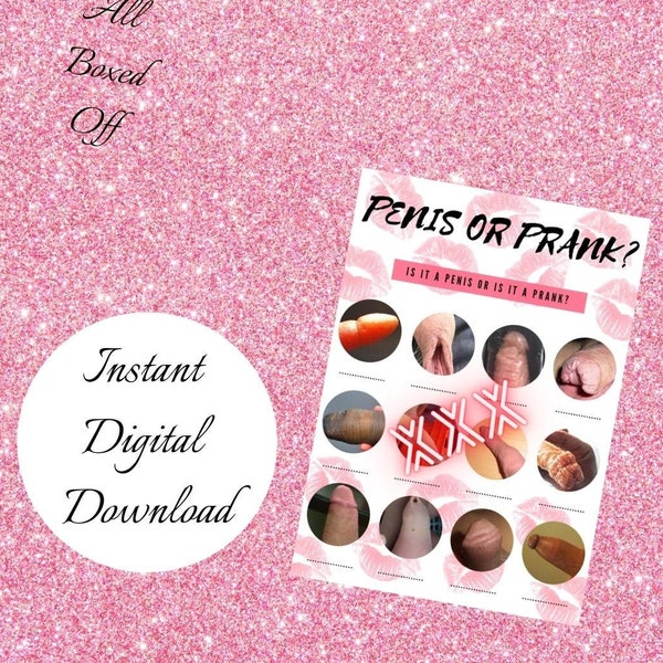 Penis Guess Game Etsy Uk