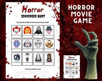 Scary Scavenger Hunt - Etsy