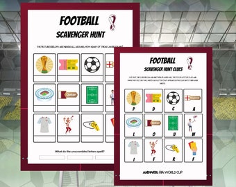 Football Game Scavenger Hunt - Etsy