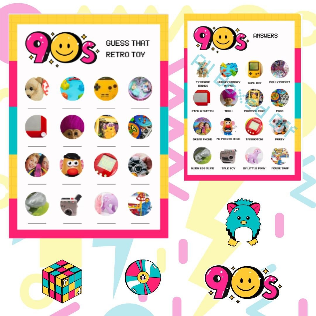 Guess The 90s Answers Toys