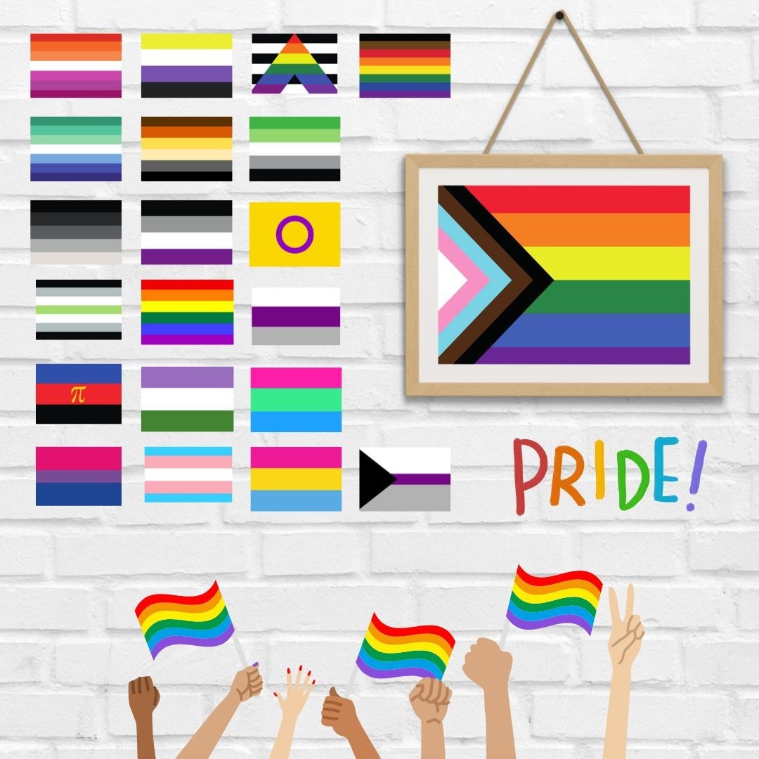 21X Pride Month LGBTQ Pride Flag A4 Posters / Display / - Etsy
