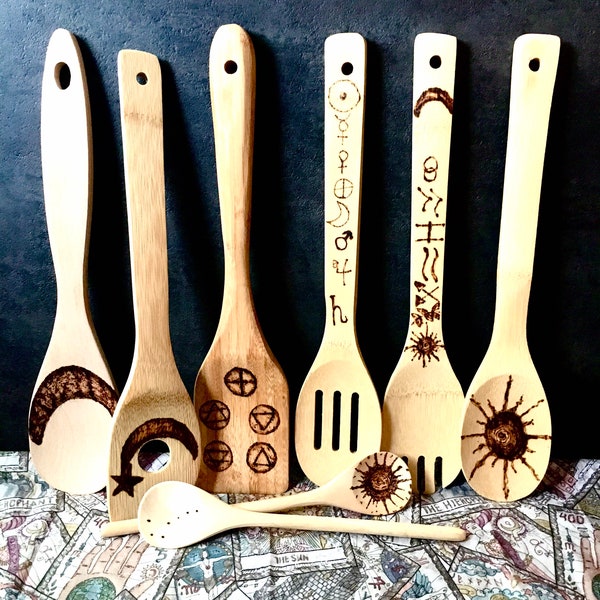 Wood Burned Spoons - Etsy