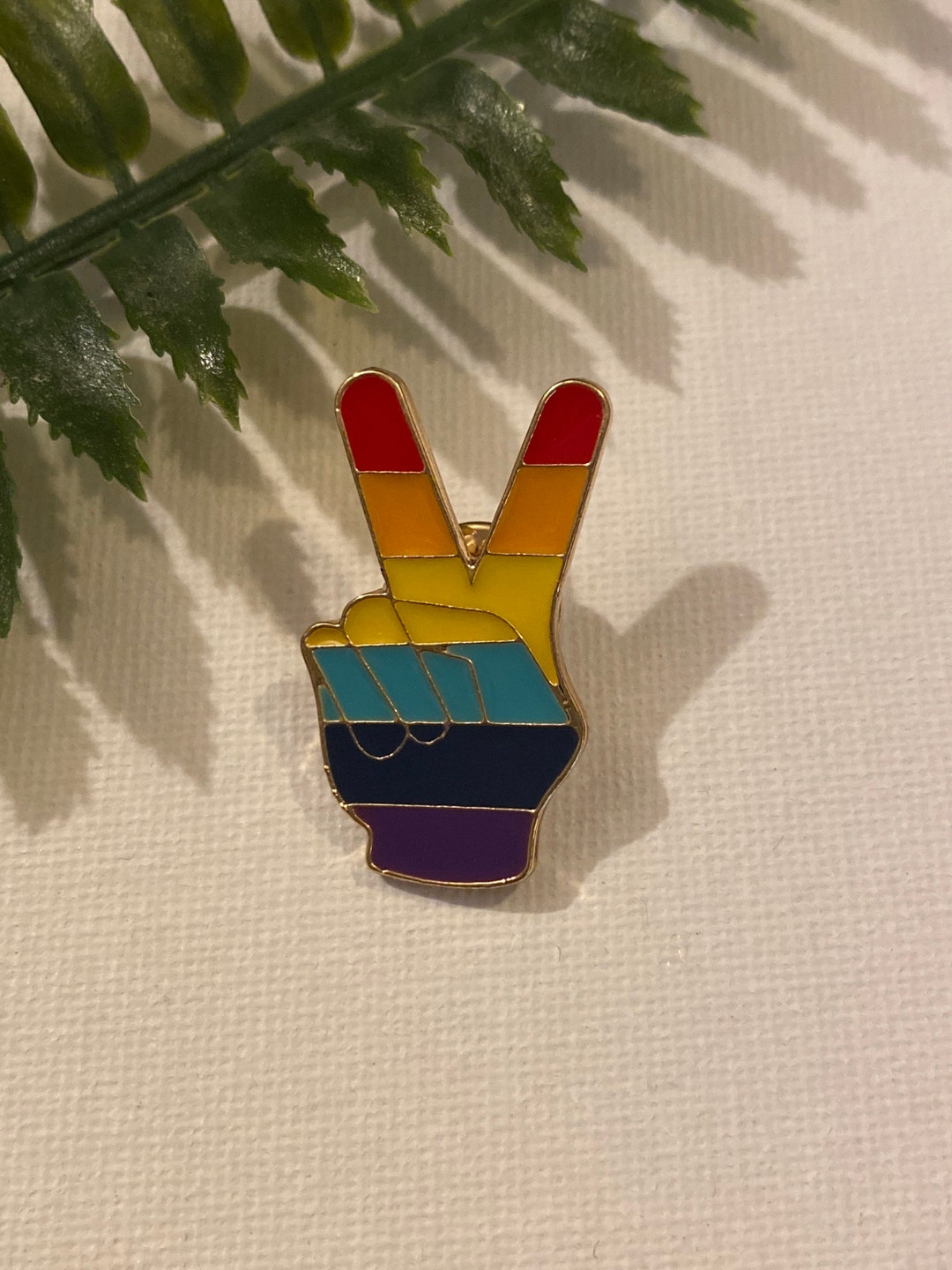 Rainbow NHS Peace LGBTQ Pin Badge - Etsy France