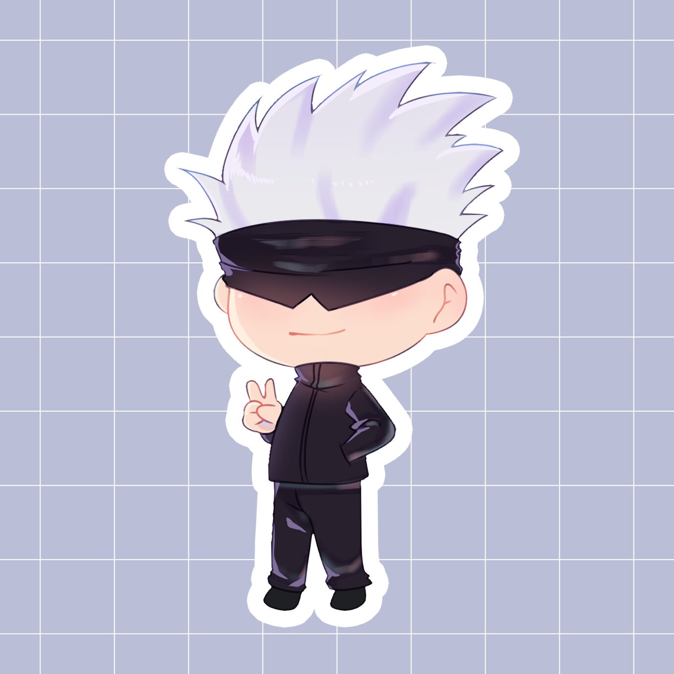 Cute Anime Gojo Satoru Jujutsu Kaisen Stickers Waterproof | Etsy India