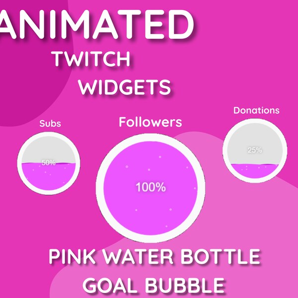 Donation Goal Twitch Widget - Etsy
