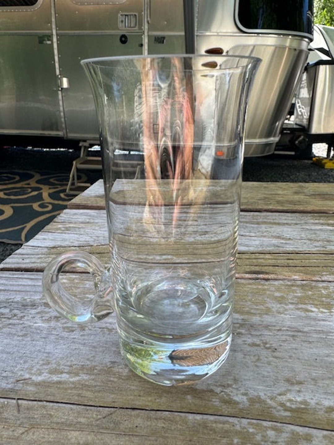 Clear Highball Glasses With Glass Handle at the Bottom - Etsy