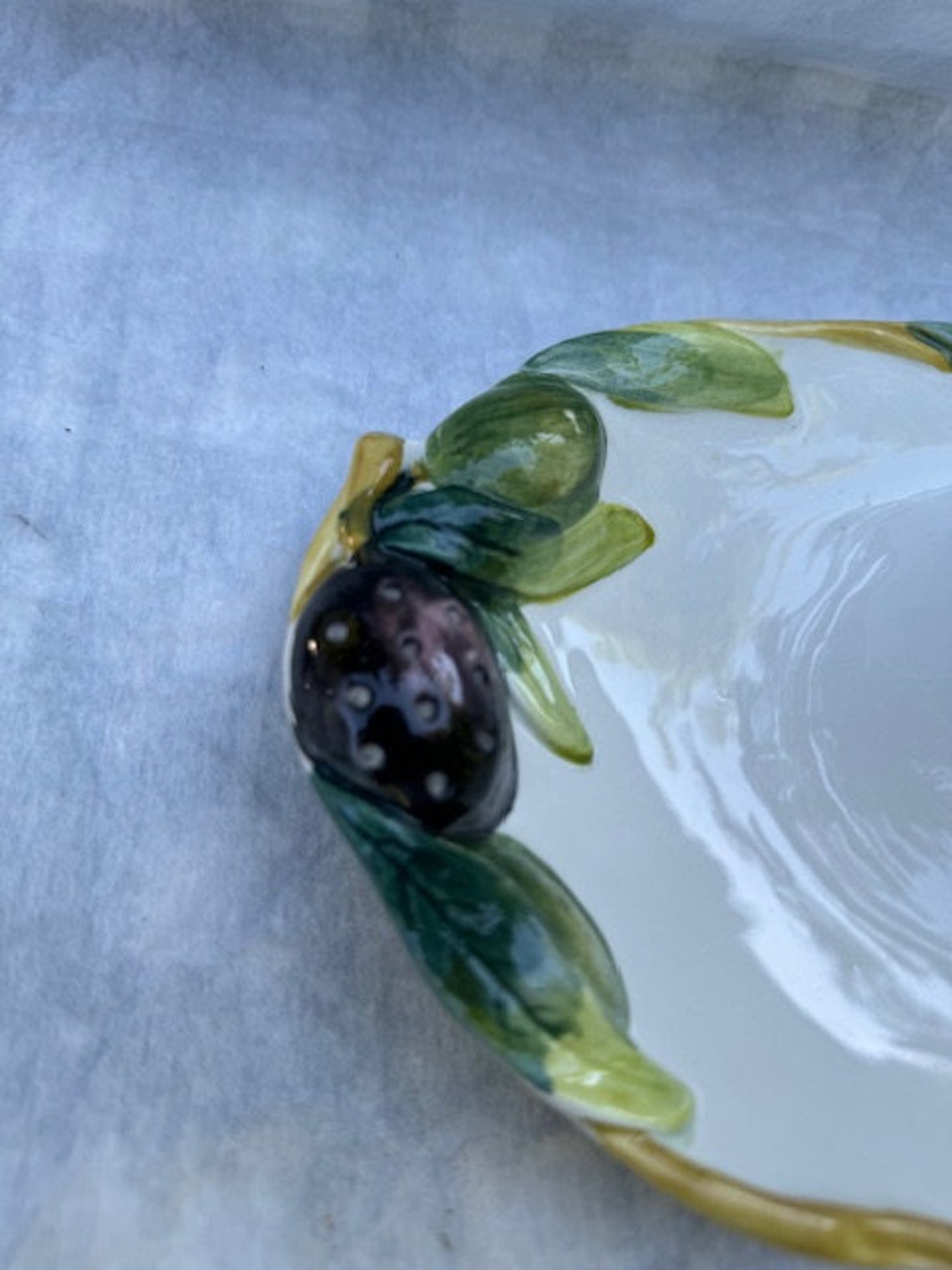Hand Painted Olive Plate Made in Italy - Etsy