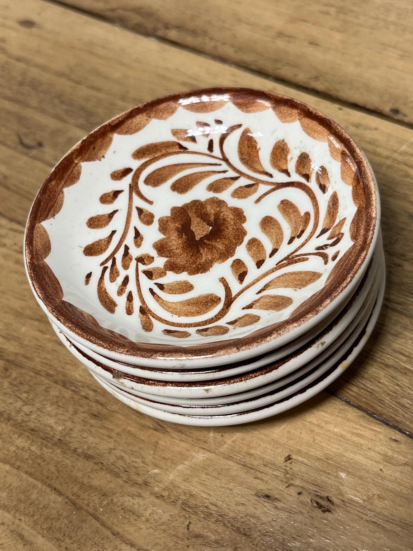 Set 6 Hand Painted Butter Pats 3.5 Made in Mexico - Etsy