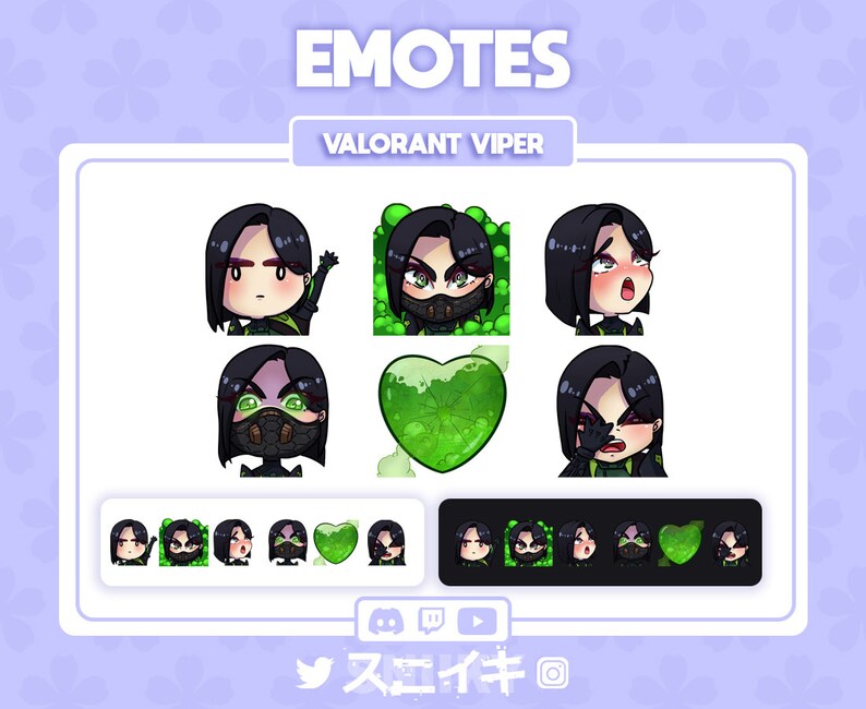 Valorant Viper Emote Twitch/Discord/Youtube - Etsy México