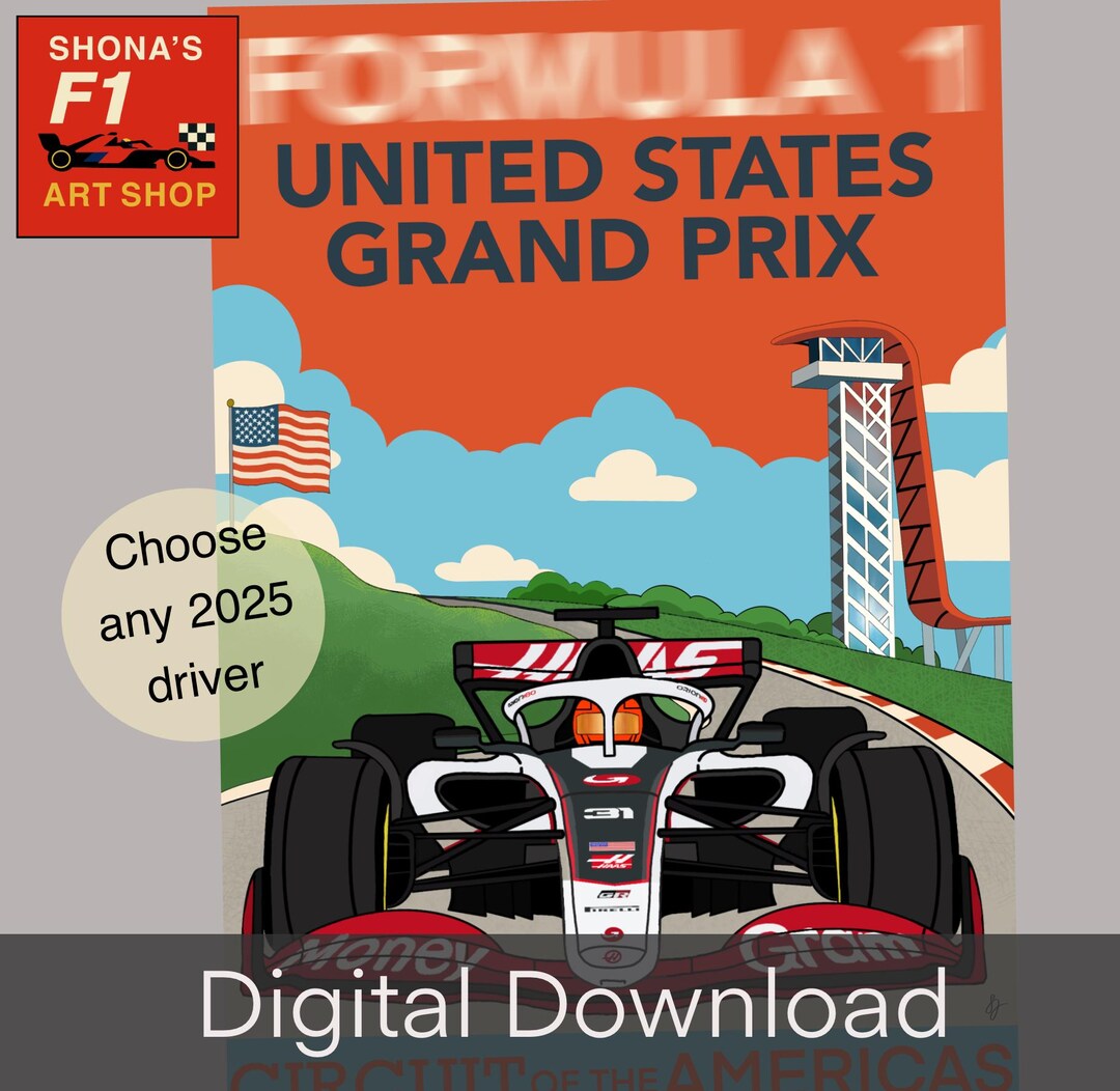 Fōrmula 1 United States GP Poster Digital Download. Choose Any 2025 ...