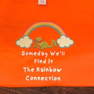 Muppets Kermit the Frog Front & Back Rainbow Connection Lovers and ...