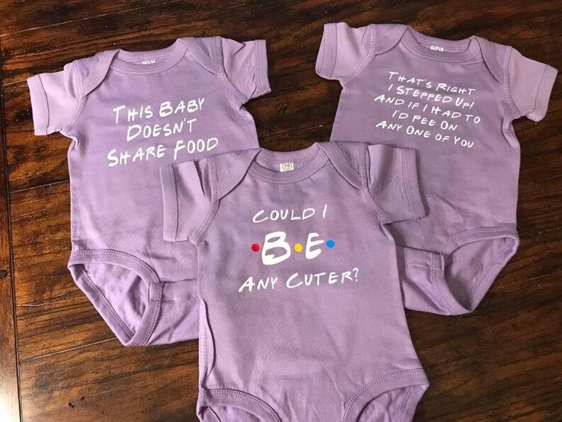 Friends 90's TV Sitcom Inspired 3 Pack Gift Set Baby | Etsy