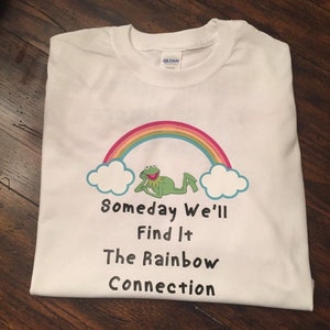 Muppets Kermit the Frog Front & Back Rainbow Connection Lovers and ...