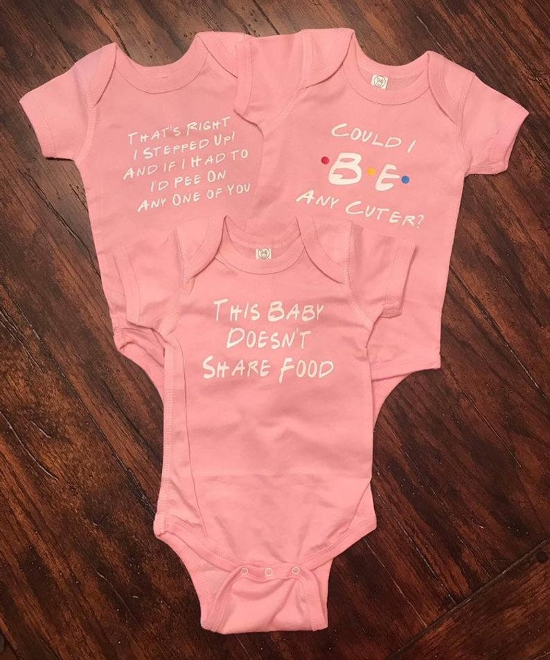 Friends 90's TV Sitcom Inspired 3 Pack Gift Set Baby | Etsy