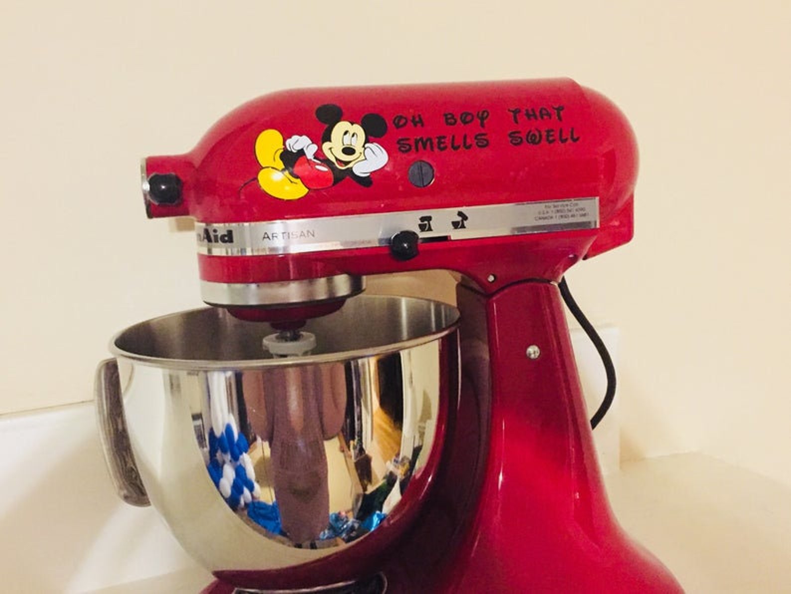 Mickey Mouse Decal Perfect for Kitchenaid Mixer Oh Boy That | Etsy