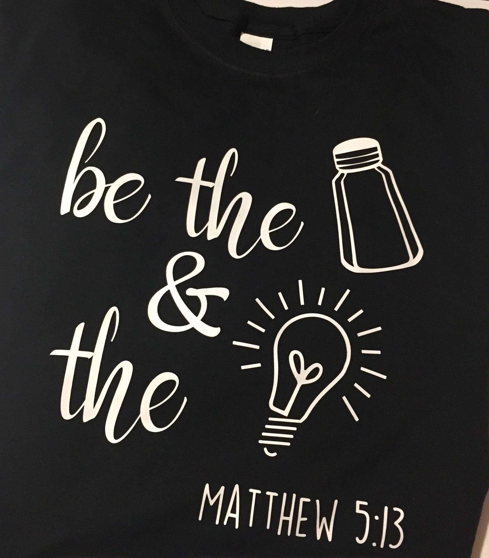 Be the Salt and the Light Christian Bible Verse Scripture - Etsy
