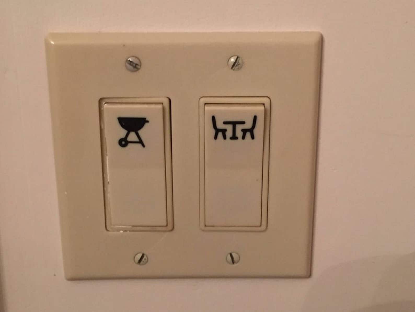 Light Switch Labels Sheet of Vinyl Decals for Your Home - Etsy