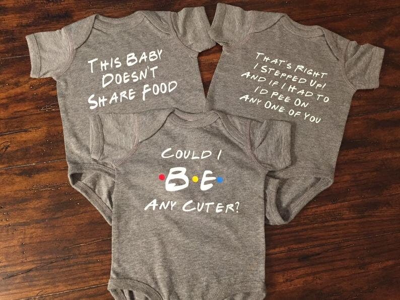 Friends 90's TV Sitcom Inspired 3 Pack Gift Set Baby | Etsy