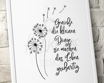 Pusteblume Plotterdatei im SVG, DXF und PNG Format, Vorlage Pusteblume ...