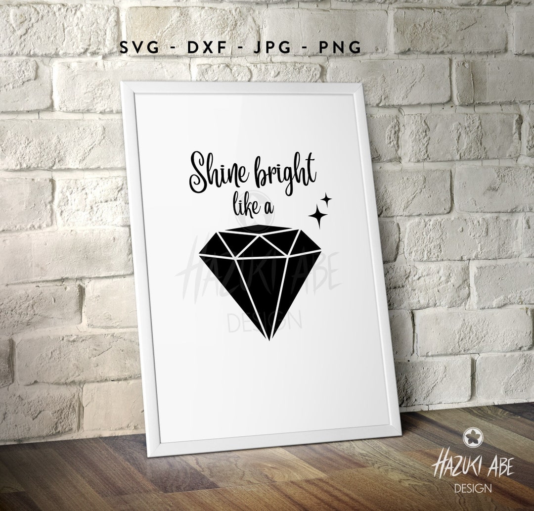 PLOTTERFILE Diamond Svg Dxf Jpg Png - Etsy