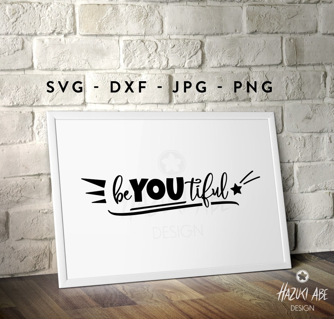 PLOTTER FILE Beyoutiful Svg Dxf Jpg Png - Etsy