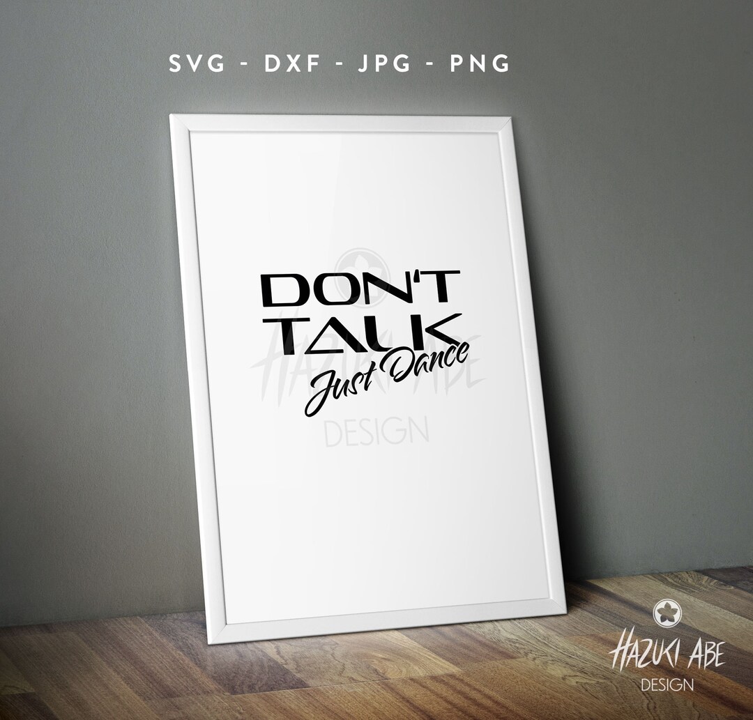 PLOTTER FILE Just Dance Svg Dxf - Etsy