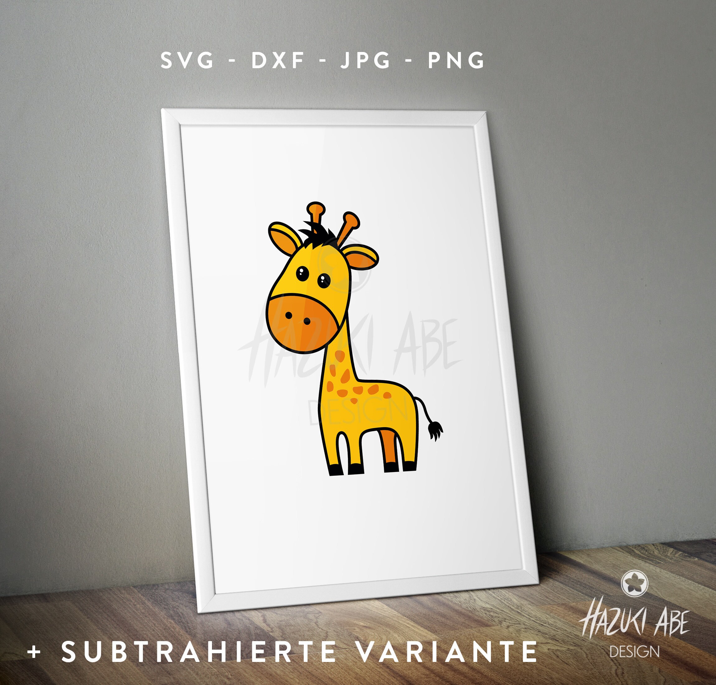 PLOTTERDATEI Giraffe svg dxf jpg png - Etsy Österreich