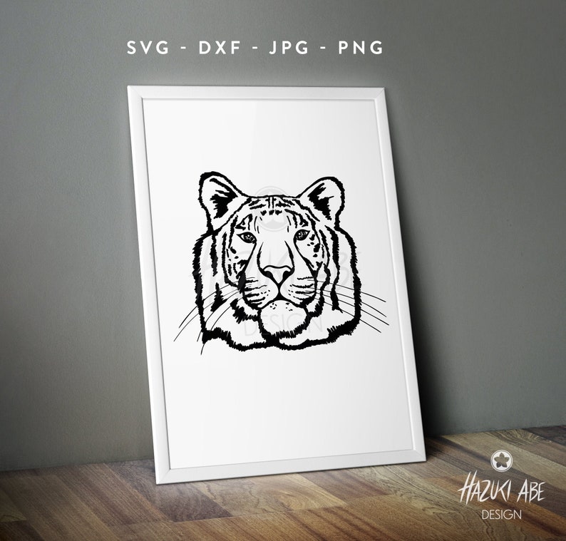 PLOTTER FILE Tiger Svg Dxf Jpg Png - Etsy