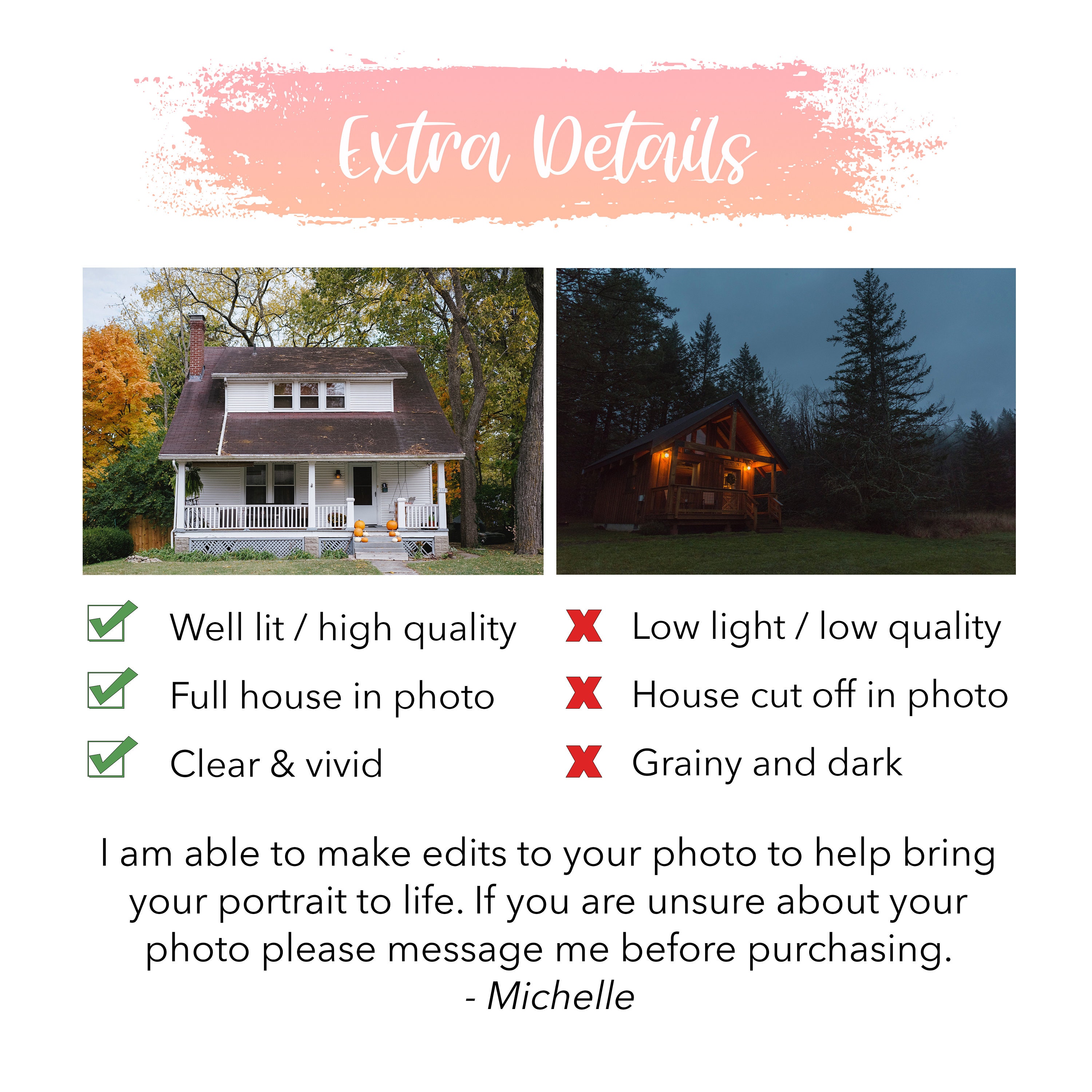 Custom House Portrait, Custom Home Portrait From Photo, Watercolor ...
