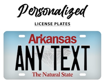 Arkansas Razorback License Plate - Etsy