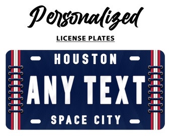 Houston License Plate - Etsy