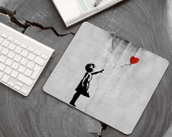 Monkey Banksy Mouse Pad Monkey With Headset Computer Mouse Pad Monkey ...